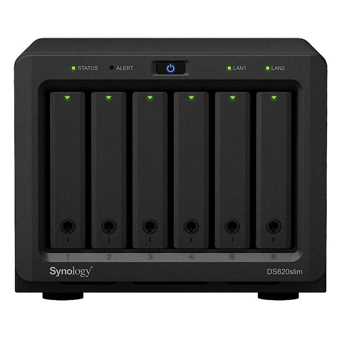 Synology DiskStation DS620slim iSCSI NAS Server with Intel Celeron Up to 2.5GHz CPU, 6GB Memory, 12TB HDD Storage, DSM Operating System