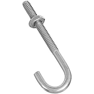 J-Bolt Znc Plt 3/16x2.5