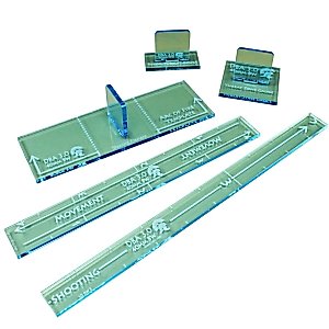 LITKO Small Scale Gauge Set Compatible with DBA 3.0, Transparent Light Blue (5)