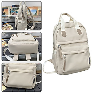 Laptop Backpack for Women Laptop Backpack Travel Business Computer Tote Bag for Girls Work Travel (Beige)