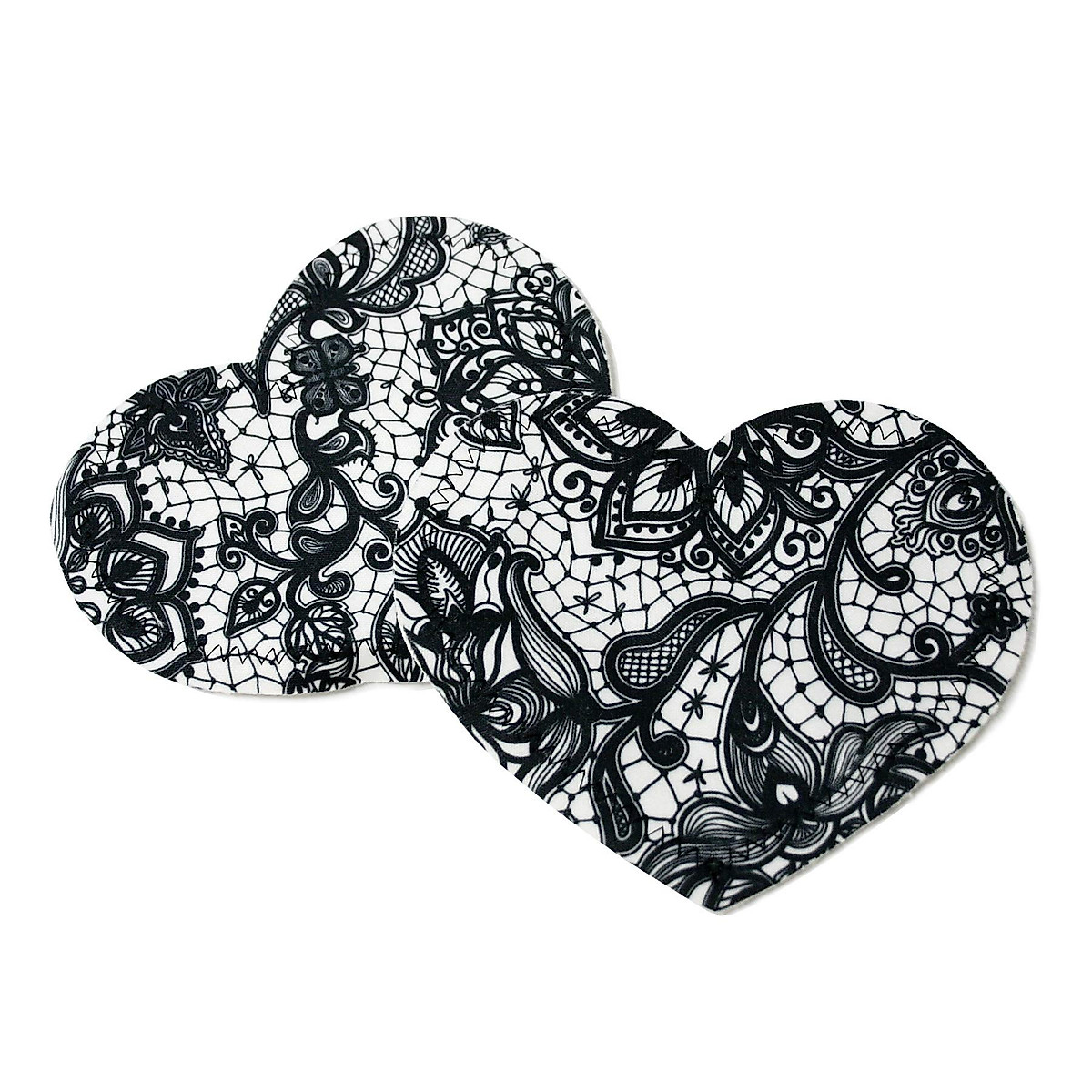 Bamboobies Women’s Nursing Pads, Reusable and Washable, Flirty Lace, Variety Pack, Leak-Proof Pads for Breastfeeding, 6 Pairs