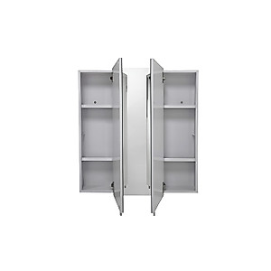 Croydex Heacham 30-Inch x 30-Inch Triple Door Tri-View Cabinet with Hang 'N' Lock Fitting System