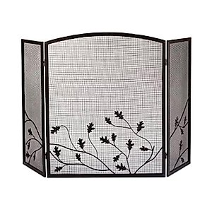 Panacea Products 15914 3-Panel Oak Leaf Fireplac