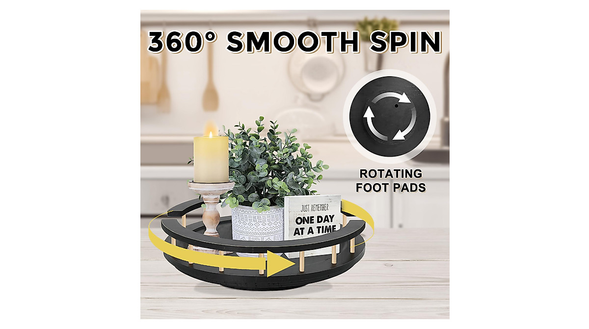 Buy Wood Lazy Susan Turntable - 12.5 Inch Organizer