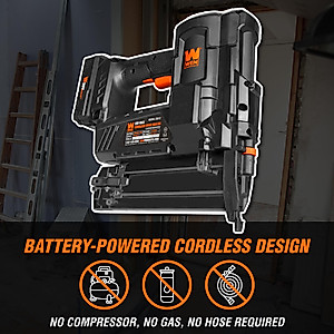 WEN 20V Max Cordless 18-Gauge Brad Nailer with 2.0Ah Battery and Charger (20512)