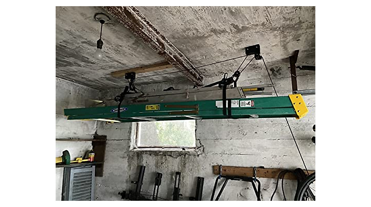 StoreYourBoard Ladder Storage Hoist - Organize Your Garage