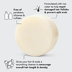 Kitsch Strengthening Hair Conditioner Bar with Rice Water Protein | Made in US | Eco-Friendly Cleansing and Moisturizing Conditioner Bar | Paraben Free | Sulfate free Conditioner | 2.82 oz