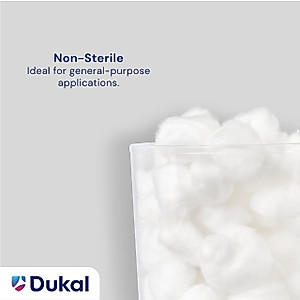 Dukal - 802 Cotton Balls, Non Sterile, Large (Pack of 2000)
