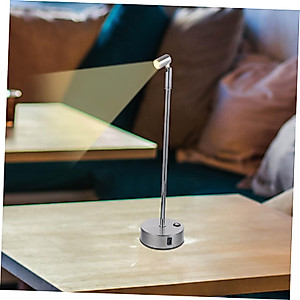 Yardenfun Led Rotating Light Tabletop Bar Spotlight Atmosphere Spotlight Lamp Stainless Steel 1600mah Bar Cafe Study Lamp
