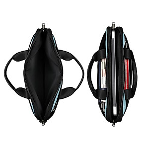 Lily Flower Dots Laptop Computer Bag Waterproof Shoulder Messenger Bag 13-15 inch Durable Laptop Tote Bag with Shoulder Strap Handle Lightweight Crossbody Briefcase