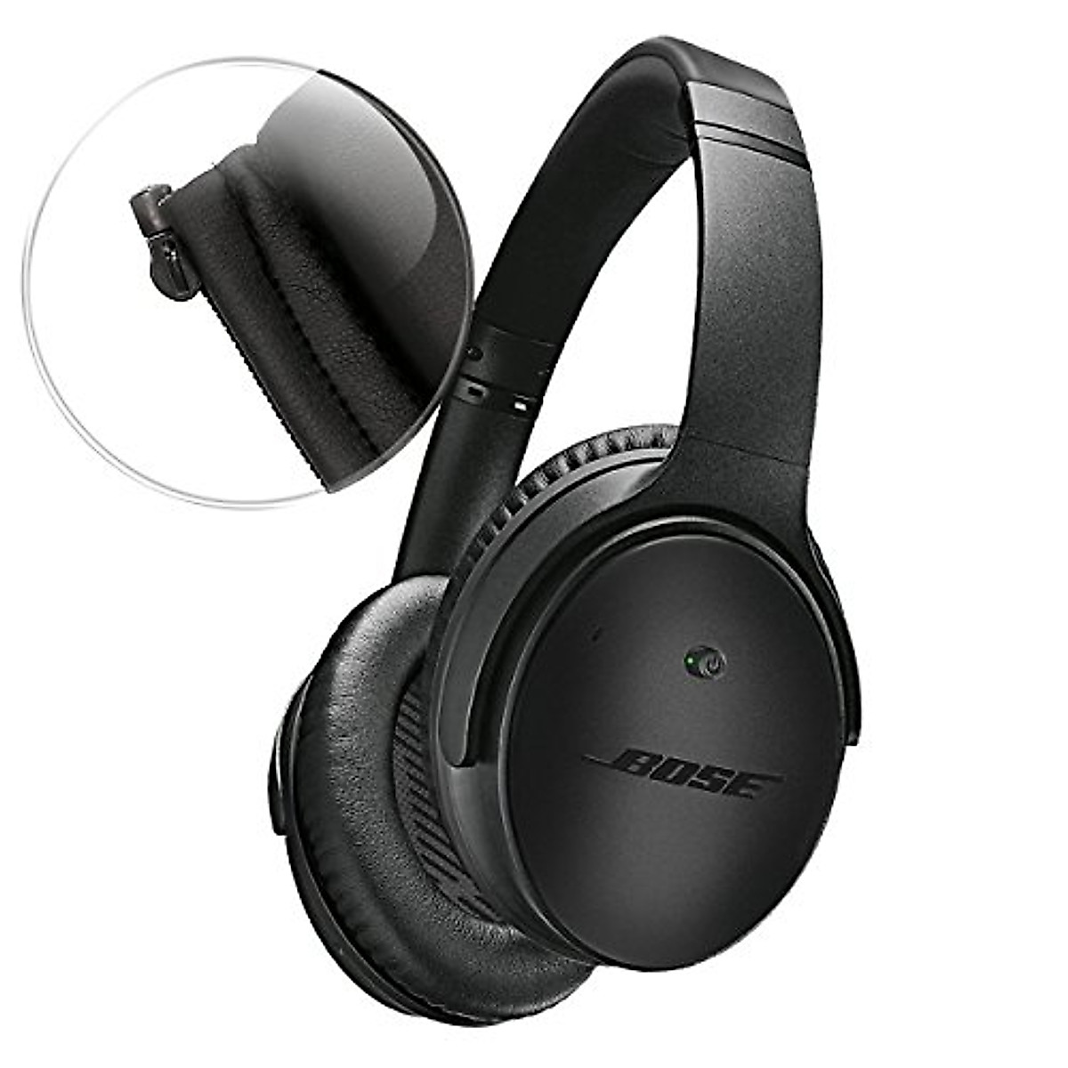 kwmobile Headband Cushion Pad Compatible with Bose Quietcomfort - Headphones PU Leather Cushion - Black