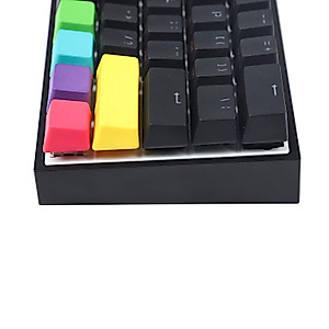 Anodizing Aluminum CNC Case Wood Case for Anne Pro 2 (Wine Red)