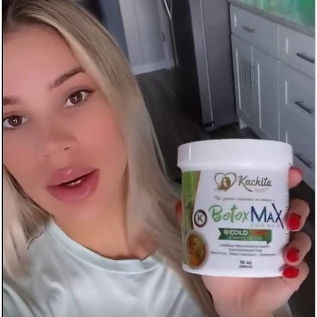 Kachita Spell Botox Hair Treatment - 16oz, Rejuvenates Dry/Damaged Hair, Reduces Frizz, Provides Deep Hydration, Volume Control, and Smoothness - Formaldehyde-free BotoxMax Formula