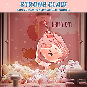 Skirfy Claw Machine for Kids with Lights, Mini Candy Machine Toys for Girls, Boys Arcade Game Machines with Astronaut Toy&Squishies Toys,Vending Machine,Adjustable Sound,Birthday Gifts for Boys Girls