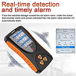 Ben Zhan Geiger Counter Dose Alarm Device, Nuclear Radiation Detector, Dosimeter Monitor Portable Digital Meter High Sensitivity Accuracy