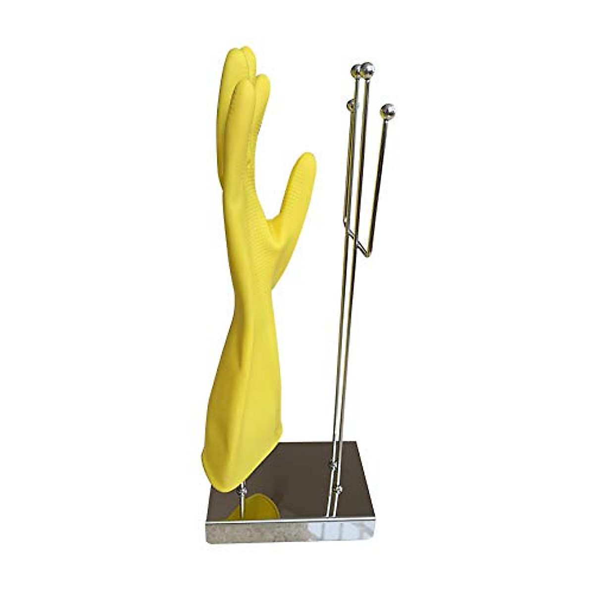 Kitchen Glove Holder Wall Mount Mitten Dryer Reusable Bag Dish Towel Drying Organizer Stainless Steel Washing Rack Sink Hanger Stand(Improvement)