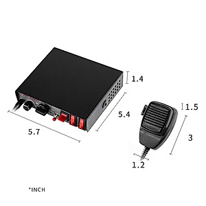 YHAAVALE Car Police Siren,Electronic Emegency Siren,9 Tone Wired PA System for Car