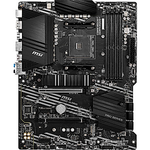MSI B550-A PRO ProSeries Gaming PC Motherboard - AM4, DDR4, PCIe 4.0, SATA 6Gb/s, M.2, USB 3.2 Gen 2, HDMI/DP, ATX, AMD Computer Motherboards (Renewed)