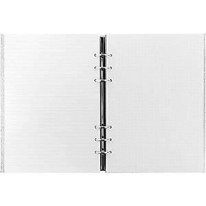 Filofax B145004 Refillable Saffiano Mettalic Clipbook, A5 Size, Silver