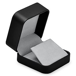 Oirlv Premium Leather Earring Gift Box Black Earring Storage Case