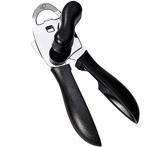 Can Opener, 4 in 1 Manual Can Opener Multifunctional Heavy Duty Handheld Can Openers with Comfy Grip Food-Safe Stainless Steel, Smooth Edge for Elderly with Arthritis