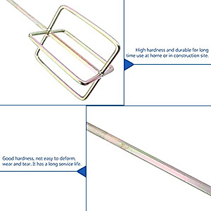 DOITOOL 2Pcs Paint and Mortar Mixer, Power Drill Mixer Attachment, Metal Paint Mud Mixer Heavy Duty Cement Mixer Concrete Drill Mixing Rods Professional Paint Cement Grout Bucket Mixer