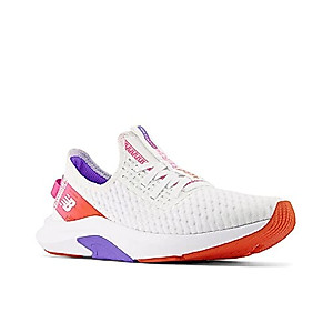 New Balance Women's Dynasoft Nergize Sport V2 Cross Trainer, White/Hi-Pink/Poppy, 7.5