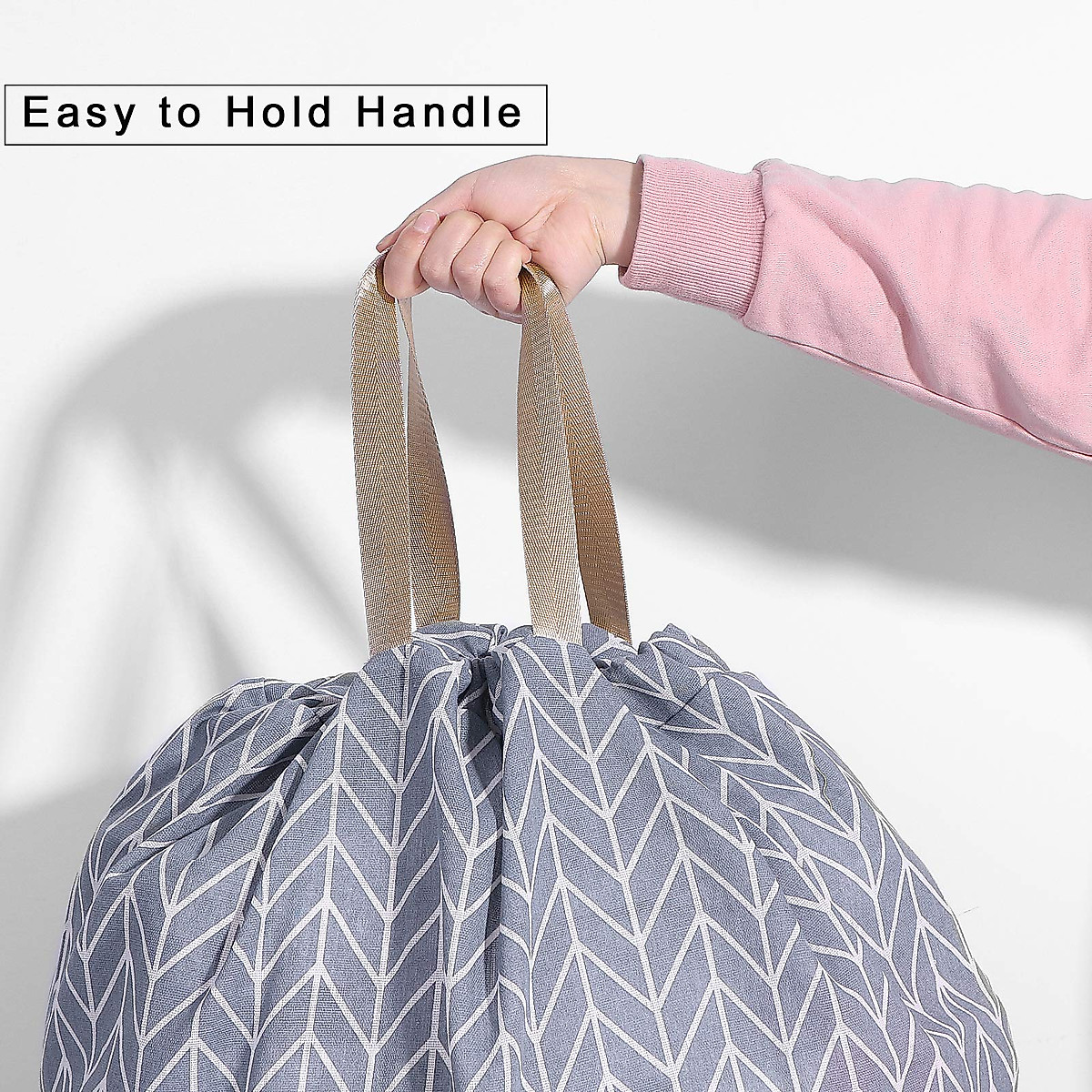 Extra Large Laundry Bag with Drawstring and Handle, Heavy Duty Travel Dirty Clothes Bag for Laundromat and Household, Durable Rip-Stop Laundry Hamper Liner, 22 Patterns(28 x 40 Inch) by SANFERGE