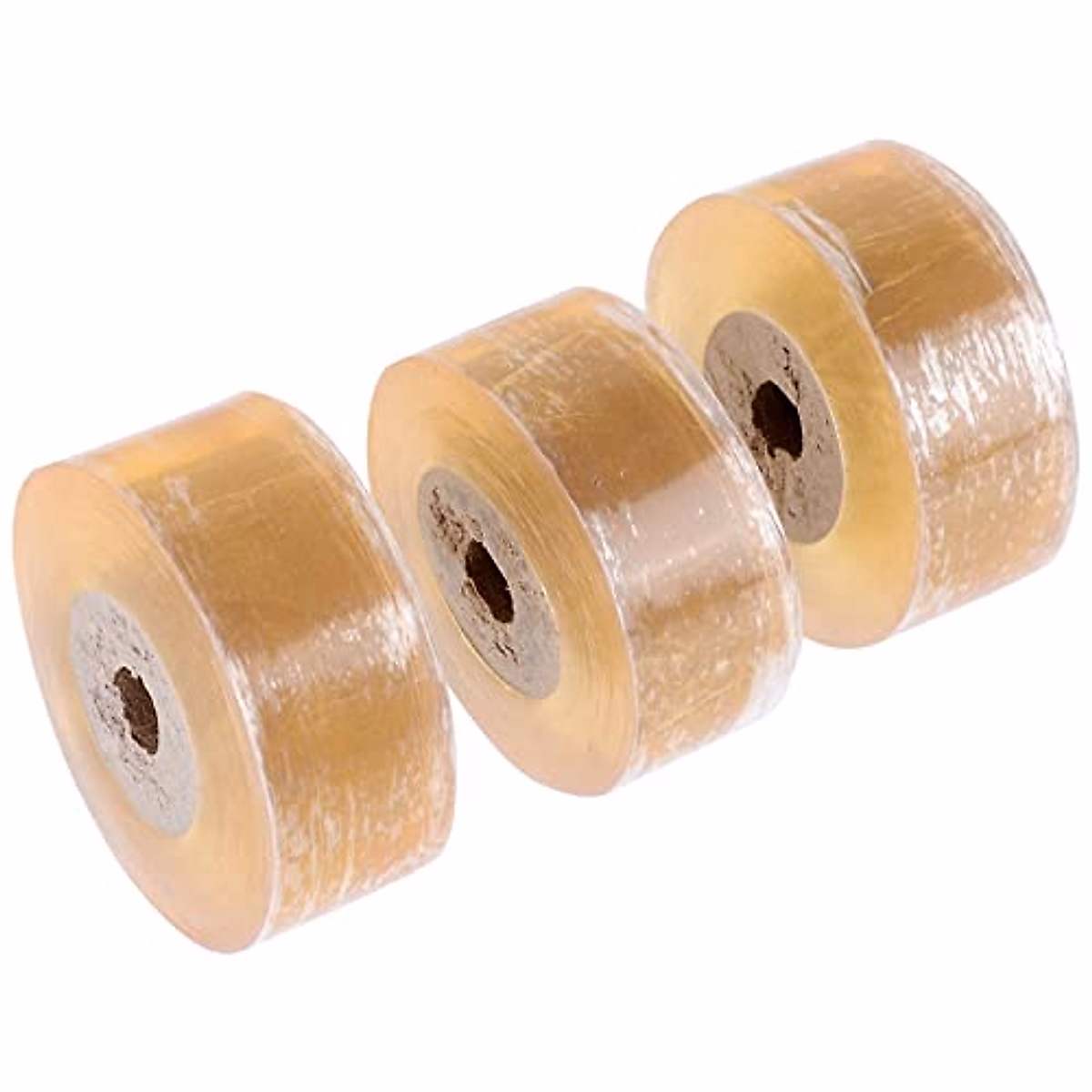 GANAZONO Floral Tape 3 Rolls Grafting Tapes Self- Adhesive Garden Plant Repair Tapes Barrier Stretchable Clear Floristry Grafting Film for Garden Nursery Fruit Trees Budding Tree Use Clear Tape