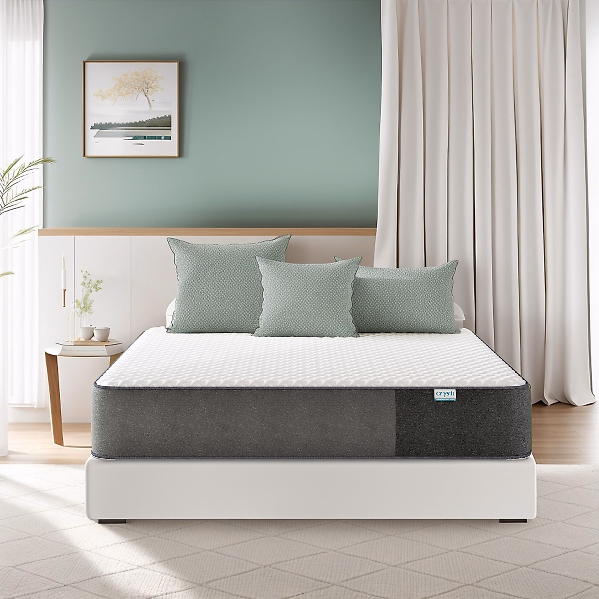 Crystli Full Mattress, 10 inch Full Memory Foam Mattress in a Box, Double Mattress with CertiPUR-US Certified Foam for Sleep Supportive & Pressure Relief, Medium Firm, Fiberglass Free