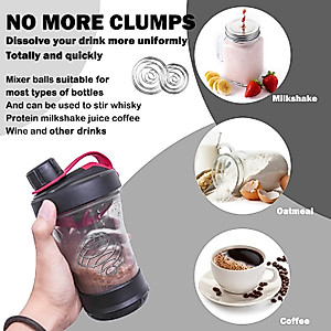 Klxuyuo Shaker Balls 4 Pcs Shaker Bottle Ball Stainless Steel Protein Shaker Ball Mixer Ball Replacement for Shaker, Drinking Bottle