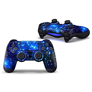 UUShop 4PCS Vinyl Skin Sticker Protector for Sony PlayStation PS4 Controller Joystick - Four Kinds