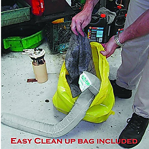 Oil-Dri L90435 Compact Universal 5-Gallon Bucket Spill Kit, 5-Gallon Maximum Absorption Capacity