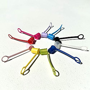 10pcs Mixed Color Caps Drinking Straw CAPS for 3/8" Diameter Straws - - straw cover - straw caps covers - Mixed color