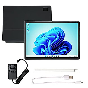 13 Inch Tablet, 2K IPS Display 16GB DDR4 1TB SSD HD Touch Screen Tablet, Magnetic Keyboard 5200mAh Tablet with Stylus for Office, Home, Work