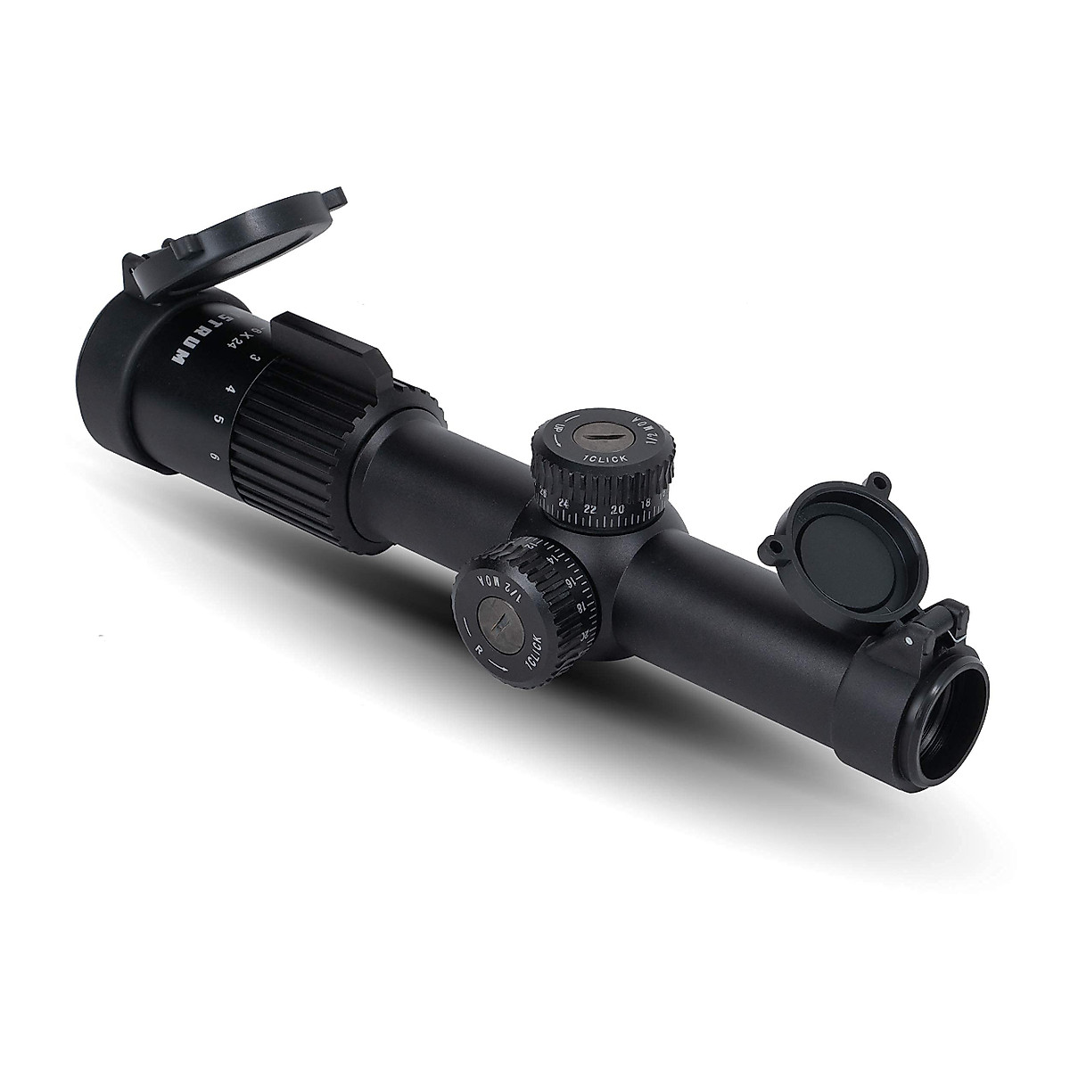 Monstrum Alpha Series 1-6x24 First Focal Plane FFP Rifle Scope with MOA Reticle | ZR302 Quick Release Scope Mount | Bundle