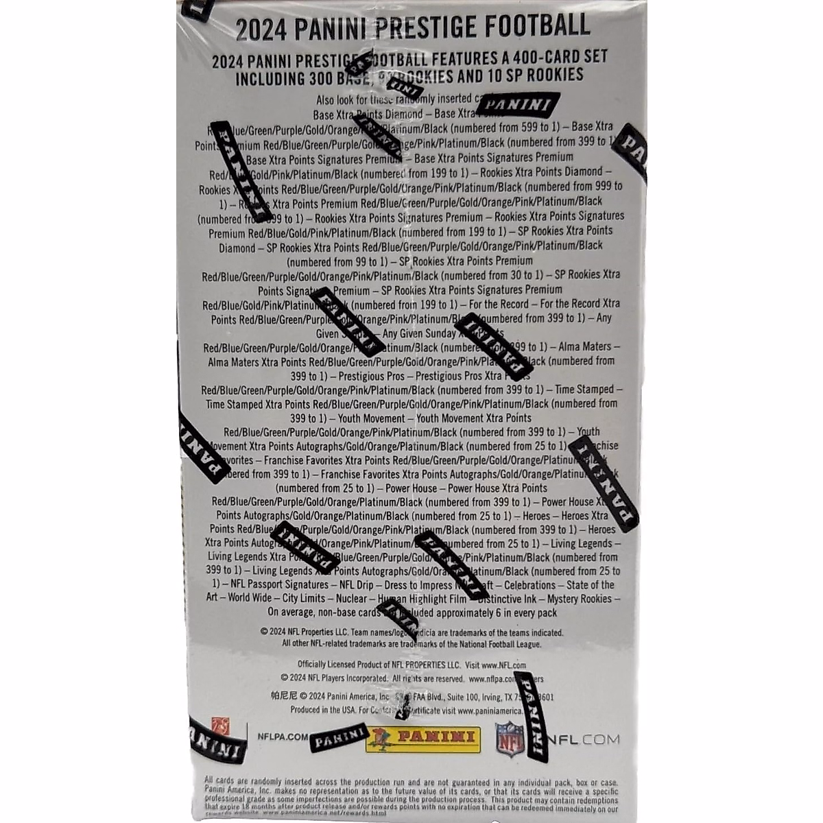 2024 Prestige Football Trading Cards Blaster Box (6 Packs)