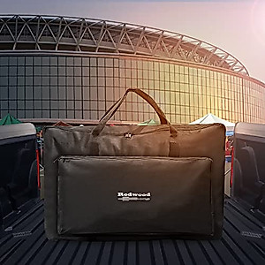 Redwood Grill Supply Stand Carry Bag for Blackstone 17/22 Inch Griddles, Portable Tabletop Grills and BBQ Utensils. Heavy Duty Waterproof Design for Camping, Roadtrips, Storage and Outdoor Use