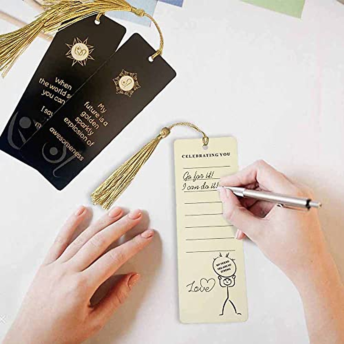 10 Pcs Bookmarks for Women, Cool Funny Unique Bookmarks, Personalized Bookmarks for Teens, Bookmark Set for Self-improvement and Self-encouragement