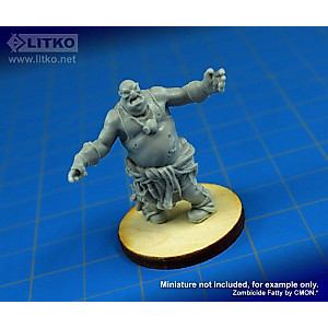 LITKO Miniature Base Set | Role-Playing Games | Laser-Cut 3mm Plywood | 3mm Baltic Birch Plywood | 25 Pack | Circular (30mm)