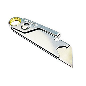 Screwpop Ron's Utility Knife 3.0 for Keychain and Carabiner Attachment also Magnetizes to (Appliances | Machines | Tool Boxes | Filing Cabinets | Metal Surfaces | Etc.) Stainless Steel