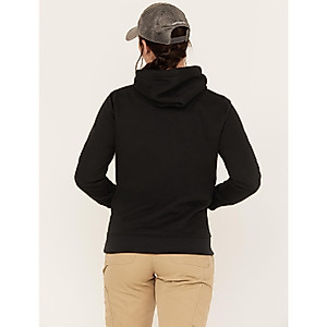 Carhartt Women's Rain Defender Relaxed Fit Midweight C Logo Graphic Sweatshirt, Black, Small