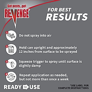 Bonide Revenge Spider Killer, 128 oz Ready-to-Use Spray, Long Lasting Odorless for Formula for Indoors and Outdoors