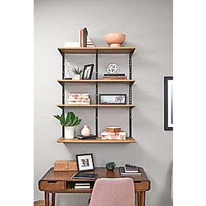 Rubbermaid 12"x24" Decorative Board, Golden Oak, Adjustable Shelf, Wood for Home/Garage Storage/Shelving