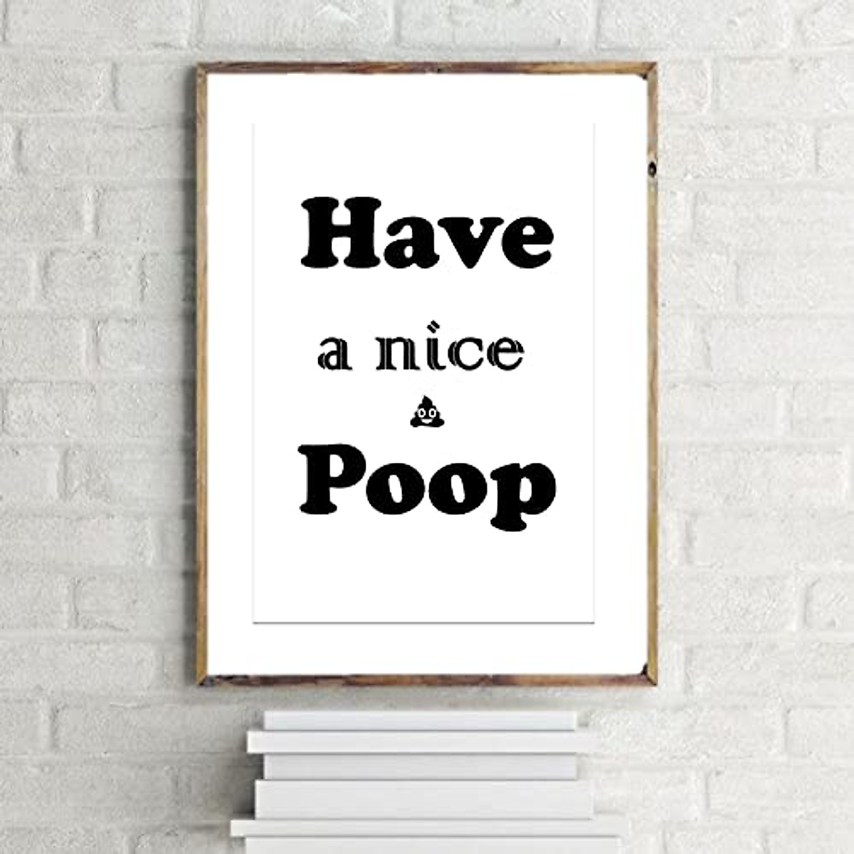 Bathroom Quotes and Sayings Art Prints, Set of Four Photos 8x11 Unframed | Aesthetic Bath Decorations, Great Gift for Restroom and Toilet Decor, Black and White Funny Home Wall Pictures, Hillarious/Humorous, Perfect for Housewarming Gifts Under $10