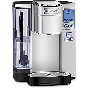 Coffee Maker by Cuisinart, Single Serve 72-Ounce Reservoir Coffee Machine, Programmable Brewing & Hot Water Dispenser, Stainless Steel, SS-10P1