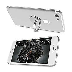 2PCS Cell Phone Ring Holder Finger Kickstand 360°Rotation Ring Grip Universal Mobile Phone Ring for iPhone X 8 7 Plus 6S 6, Samsung Galaxy S6 S7 S8 S8 Plus, Note, LG and All Other Phones(Gunmetal)