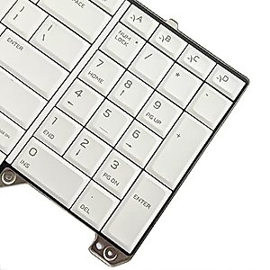 ZAHARA Laptop RGB Keyboard US English with Backlit Replacement for DELL Alienware Area 51M R1 AWAR51M-7350WHT 07FJHC / Alienware 17 R5 062W10 62W10 PK132F11B00 NSK-EYBBC