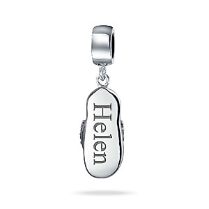 Vacation Flip Flop Sandal Pink CZ Dangle Travel Charm Bead For Women Sterling Silver Fits European Bracelet