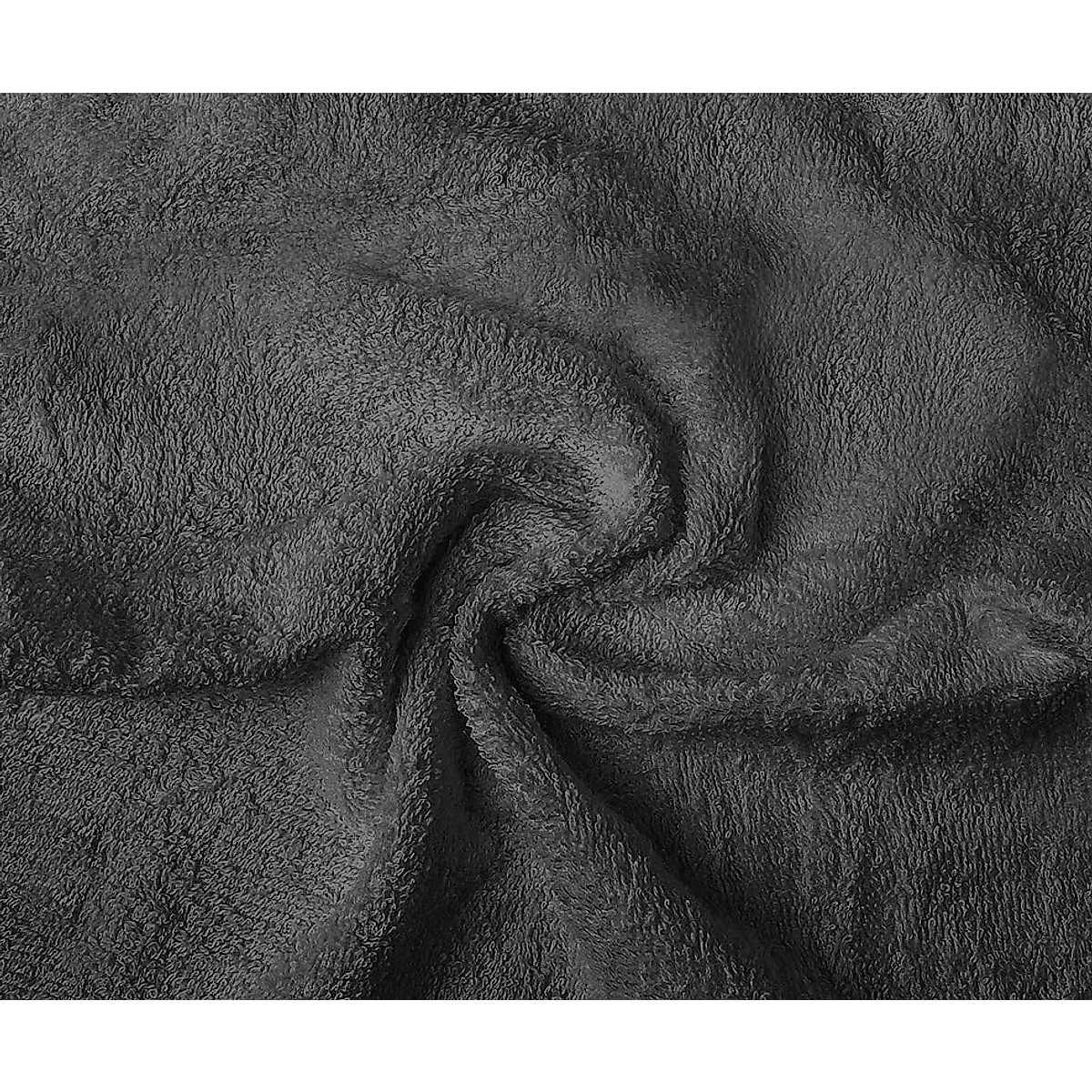 Avalon Towels Cotton Washcloths – (Pack of 24) Size 12x12 Inches Premium Ring Spun Cotton, Super Absorbent Soft Face Towels, Gym Towels, Hotel Spa Quality, Reusable Multipurpose Towels (Grey)